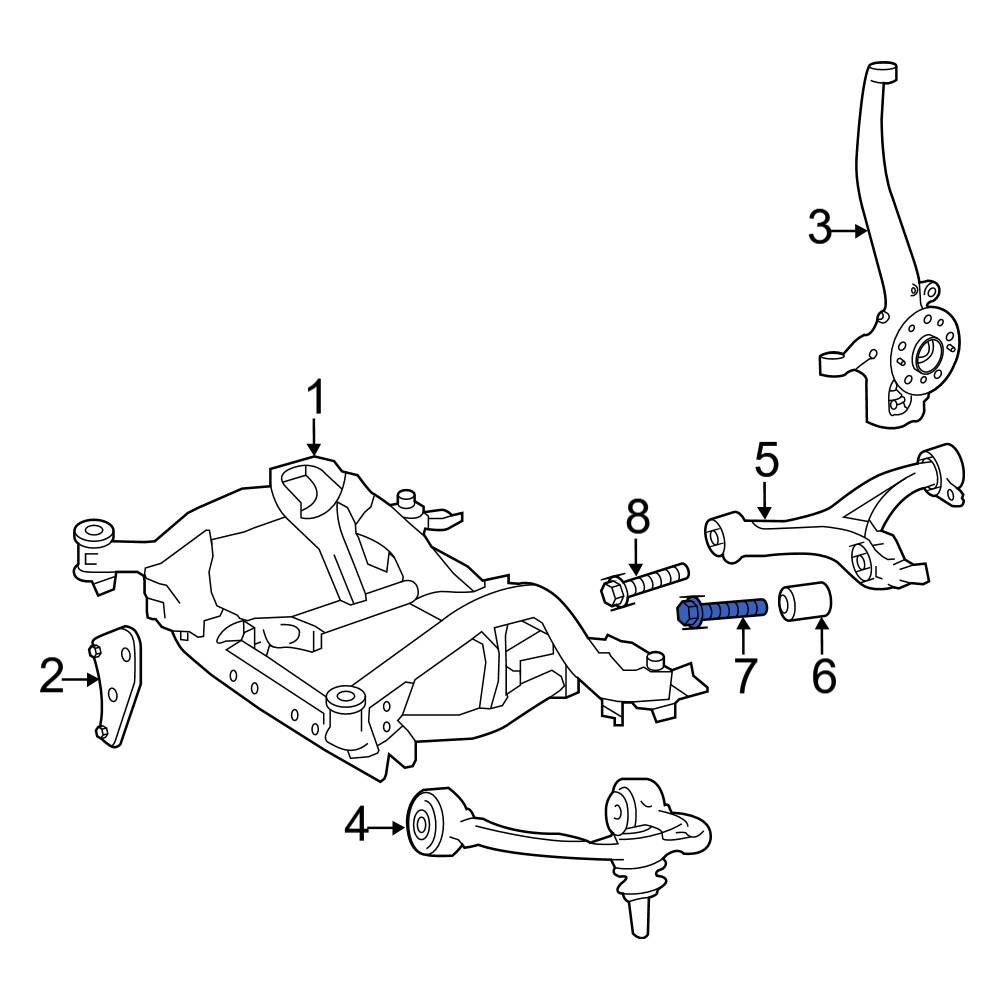 Mercedes-Benz OE 0003330771 - Front Lower Suspension Control Arm Bolt