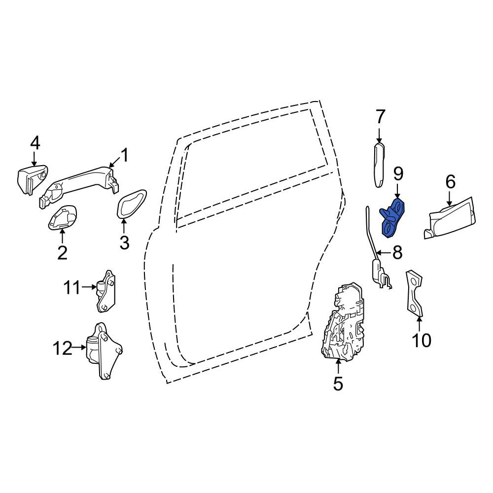 Mercedes-Benz OE 1647200004 - Front Door Lock Striker Plate