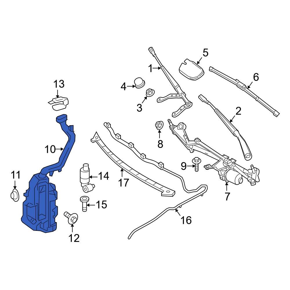 Mercedes-Benz OE 2468690220 - Washer Fluid Reservoir