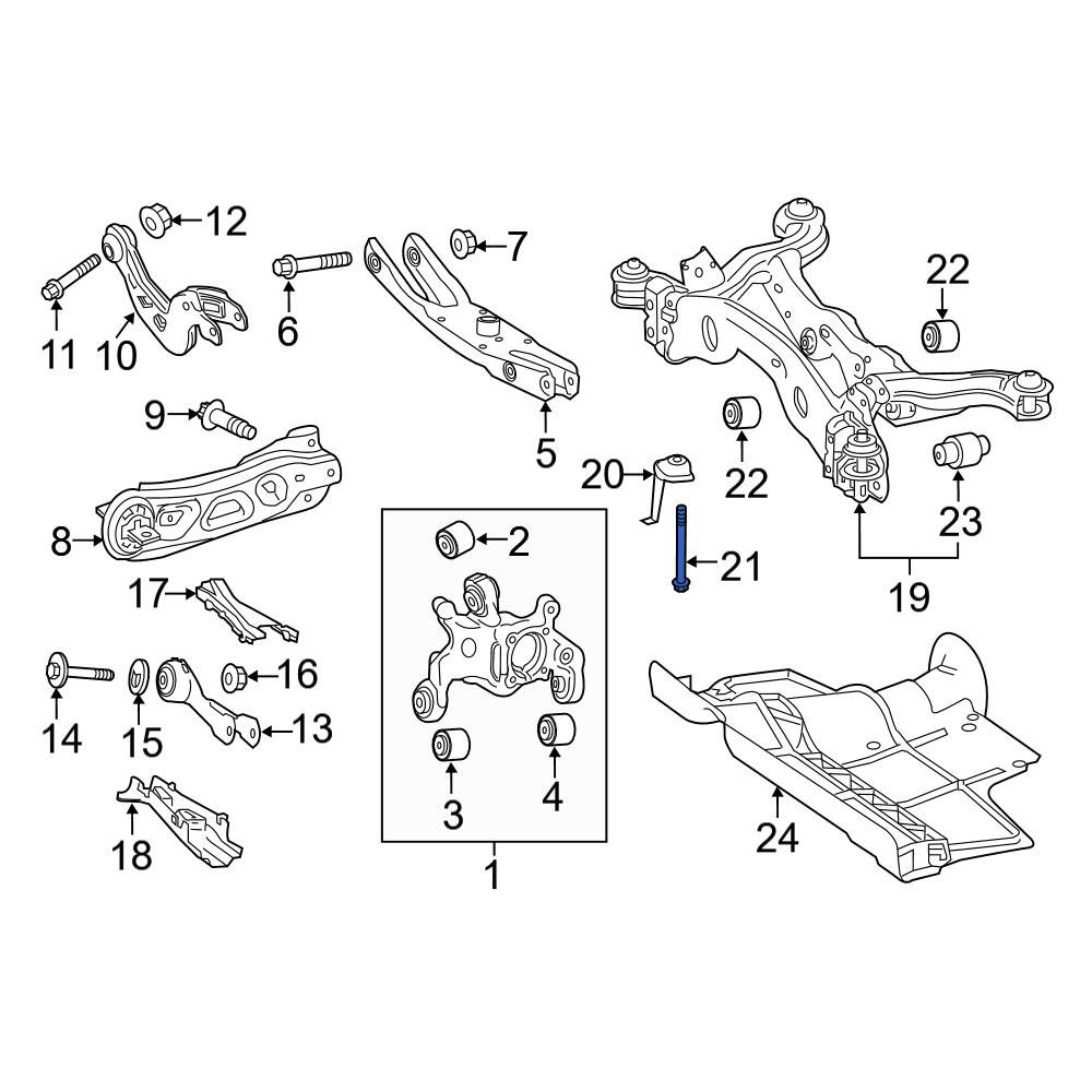 Mercedes-Benz OE 0019901103 - Suspension Crossmember Bolt