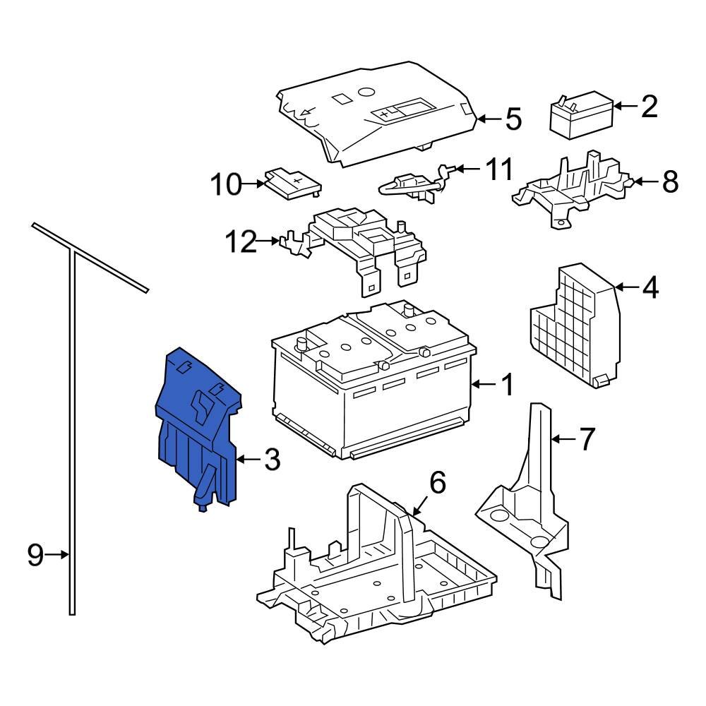 Mercedes-Benz OE 2475411000 - Front Battery Cover