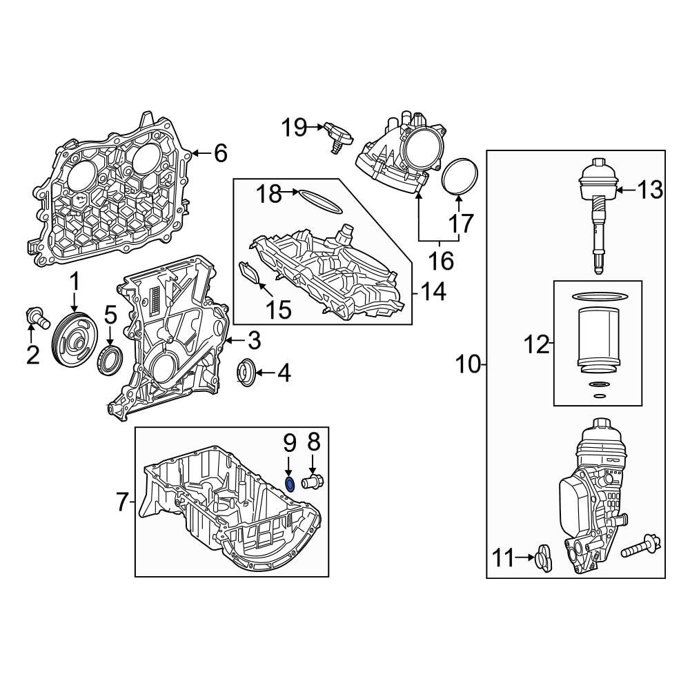 Mercedes-Benz OE 007603014106 - Engine Oil Drain Plug Gasket