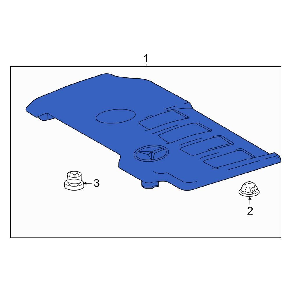 Mercedes-Benz OE 2600100000 - Front Engine Cover