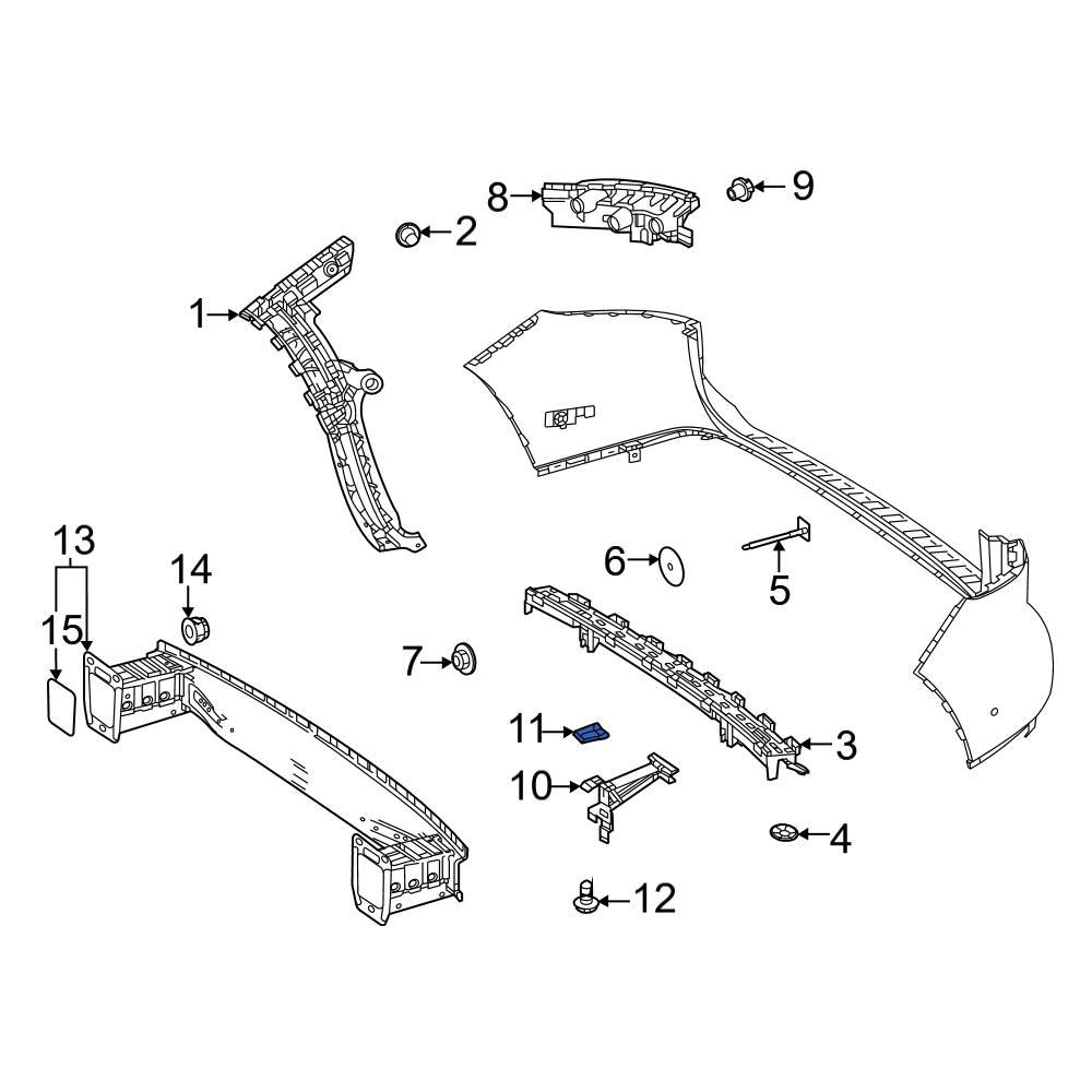 Mercedes-Benz OE 0039949145 - Upper Bumper Cover Nut