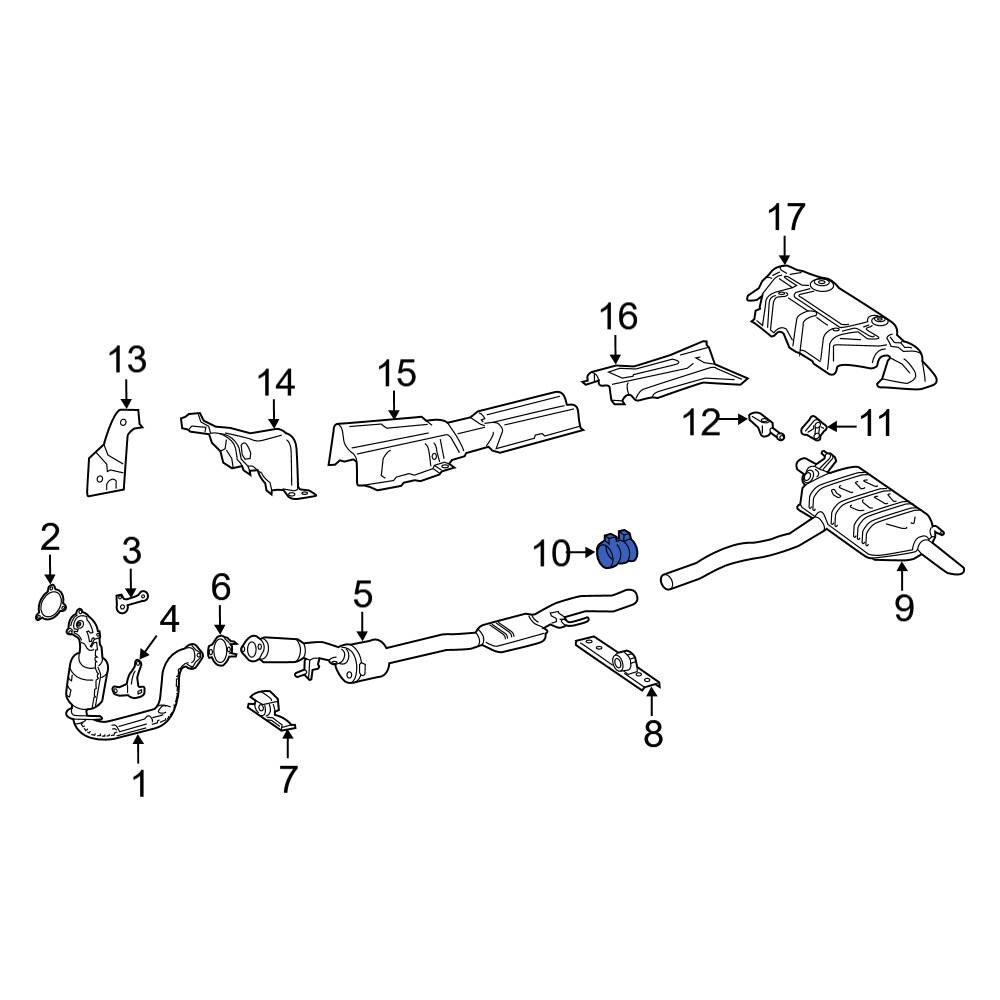 Mercedes-Benz OE 0009954702 - Exhaust Muffler Clamp