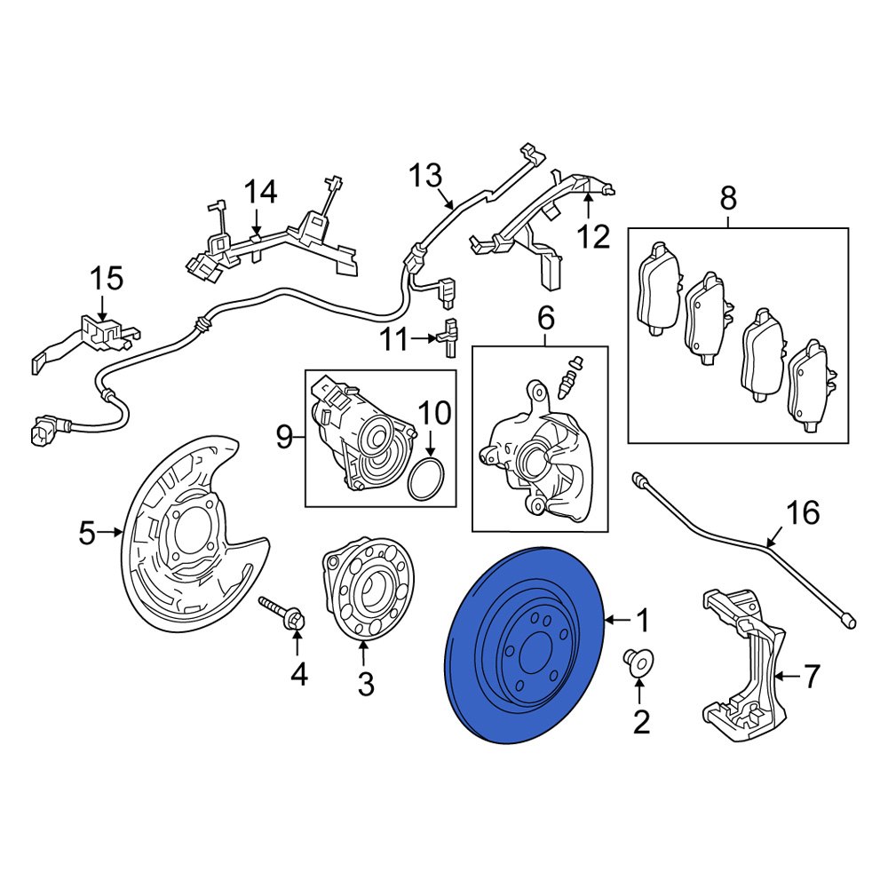 Mercedes-Benz OE 247423021207 - Rear Disc Brake Rotor