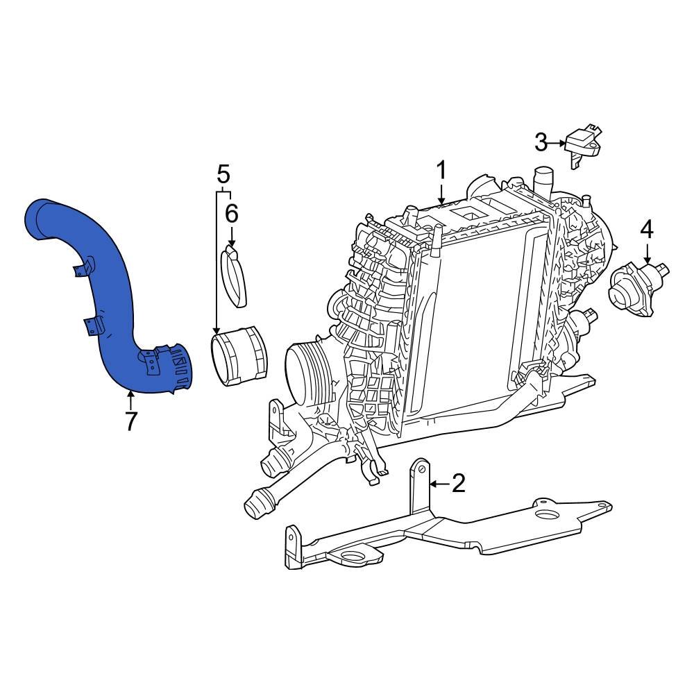 Mercedes-Benz OE 2600900600 - Intercooler Pipe