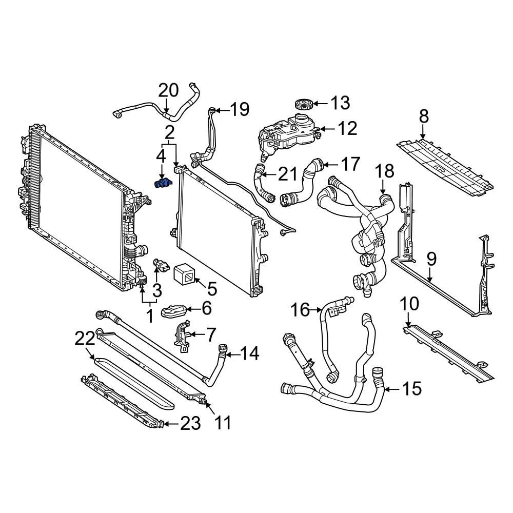 Mercedes-Benz OE 0009973707 - Radiator Drain Plug