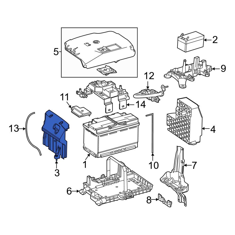 Mercedes-Benz OE 2475411000 - Front Battery Cover