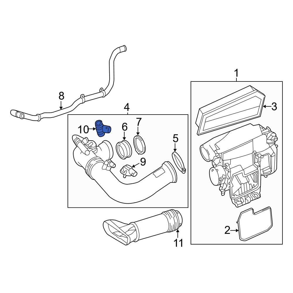 Mercedes-Benz OE 6420160330 - Engine Air Intake Hose