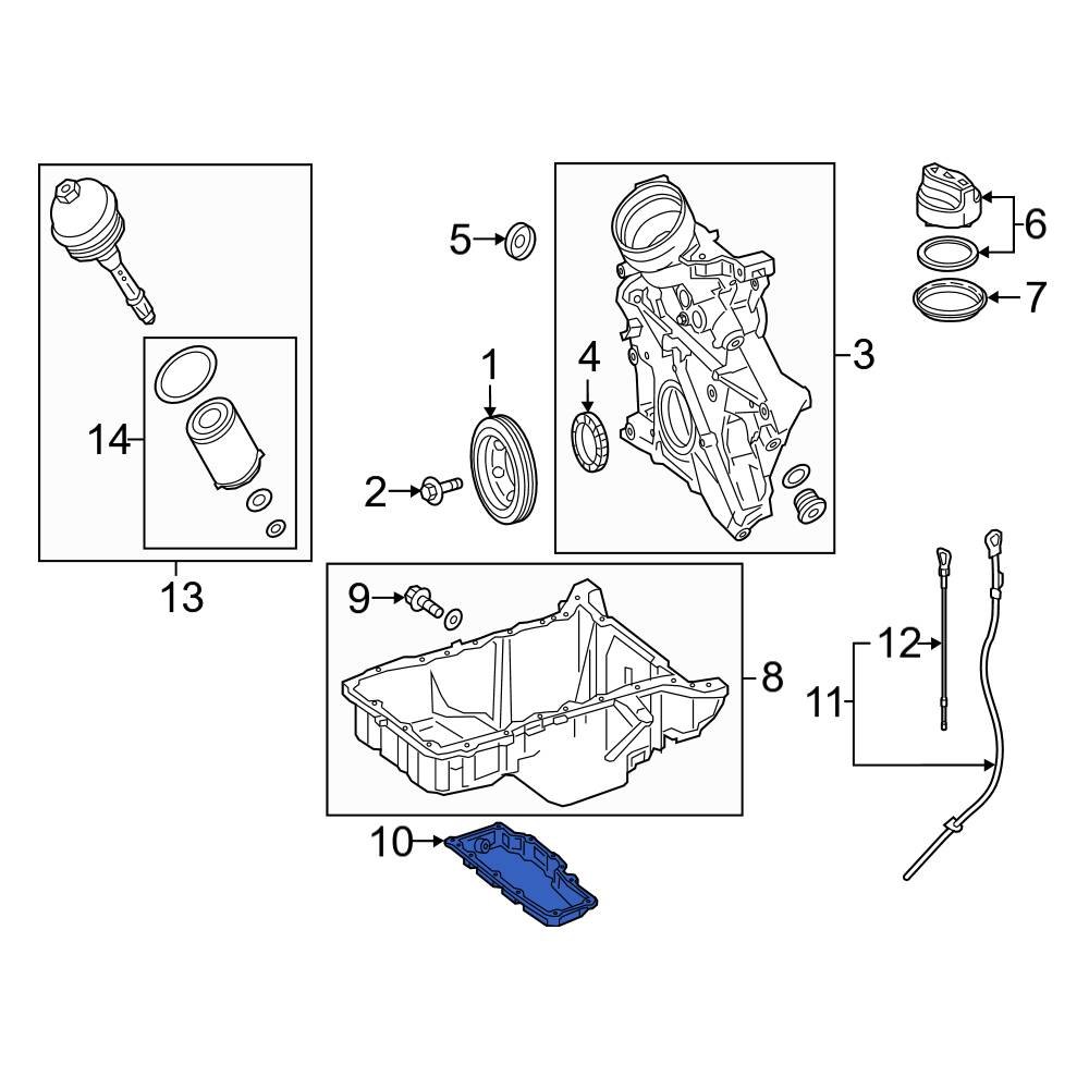 Mercedes-Benz OE 2760106507 - Lower Engine Oil Pan