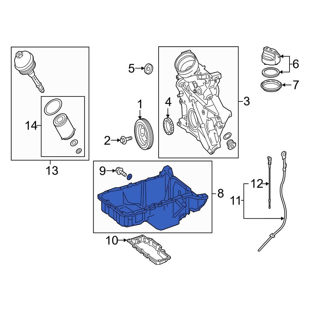 Mercedes-Benz OE 2760143100 - Upper Engine Oil Pan