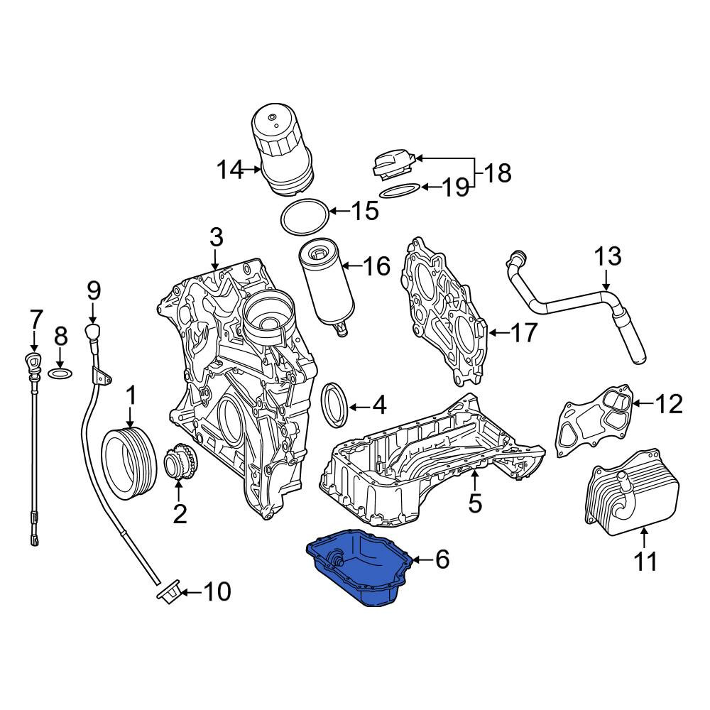 Mercedes-Benz OE 2760106507 - Lower Engine Oil Pan