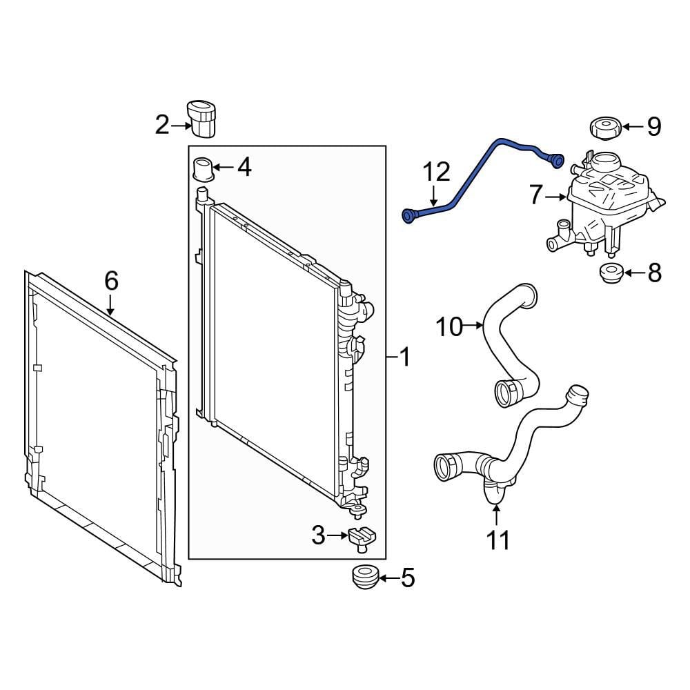 Mercedes-Benz OE 1665001591 - Engine Coolant Overflow Hose