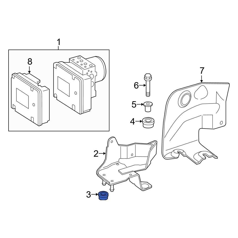 Mercedes-Benz OE 0009980342 - ABS Modulator Insulator
