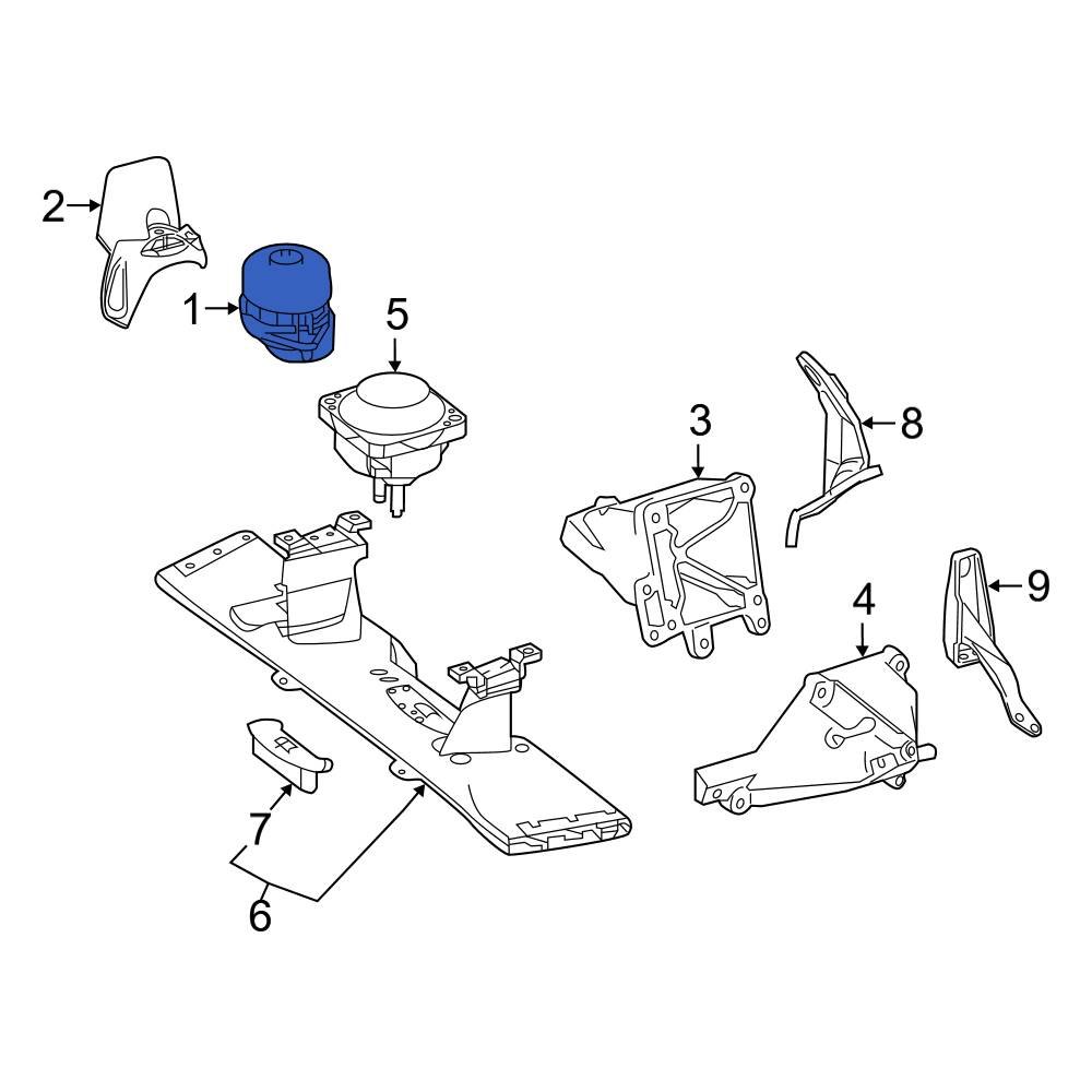 Mercedes-Benz OE 1662407717 - Front Left Engine Mount