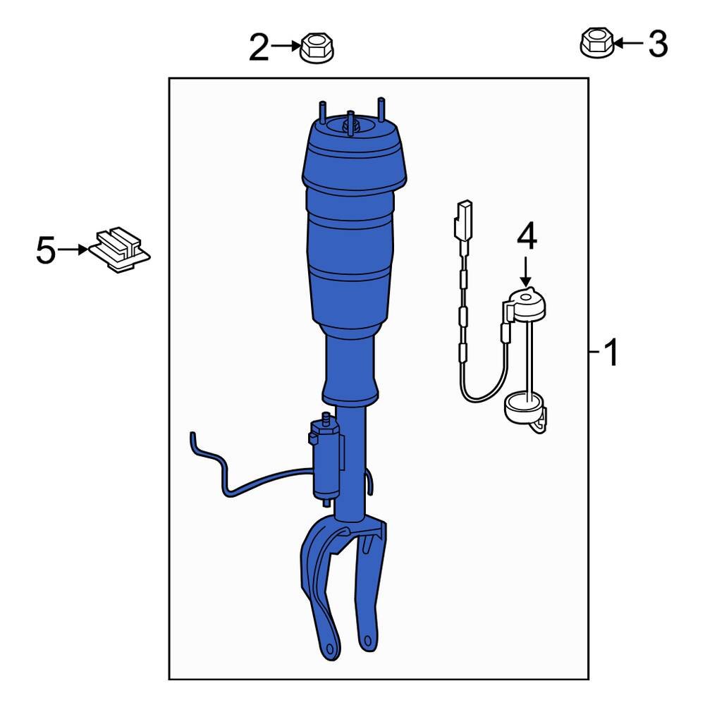 Mercedes-Benz OE 2923200525 - Rear Air Suspension Spring