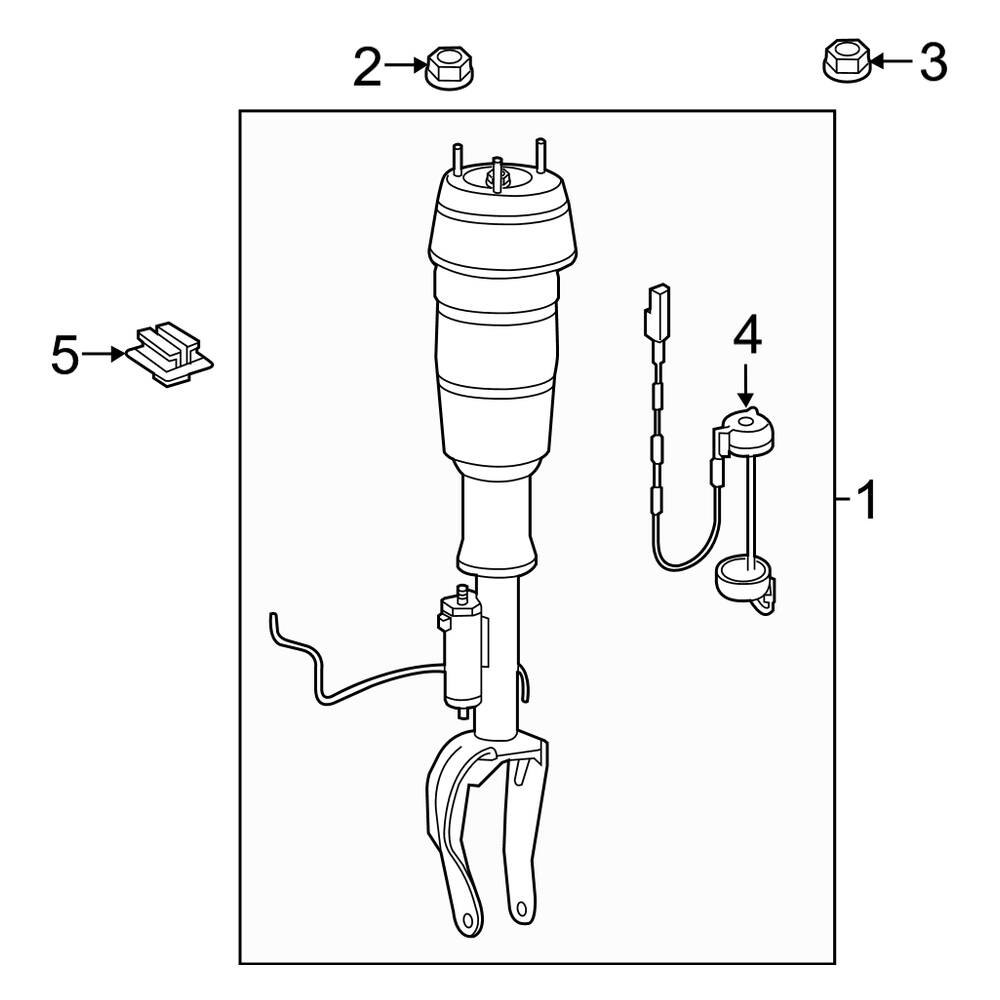 Mercedes-Benz OE 2923200525 - Rear Air Suspension Spring