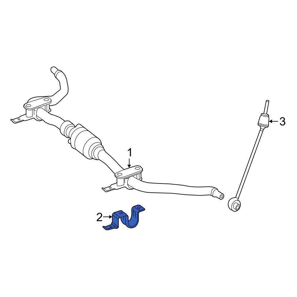 Mercedes-Benz OE 1663230340 - Front Suspension Stabilizer Bar Bracket