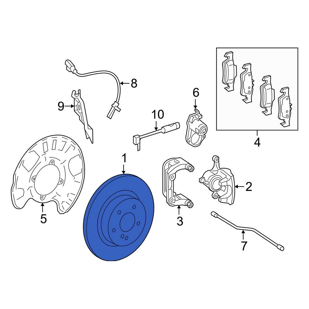 Mercedes-Benz OE 1664210512 - Front Disc Brake Rotor