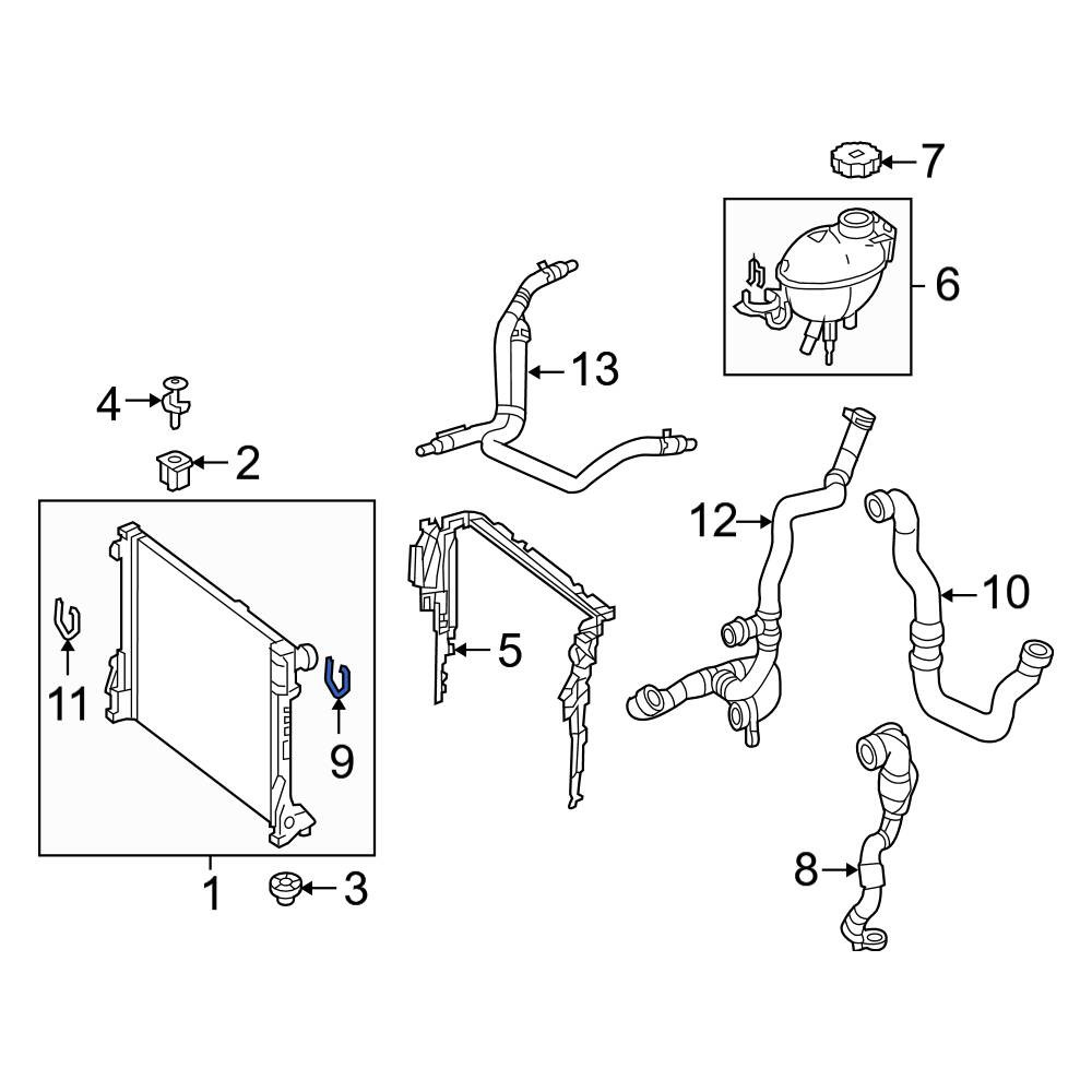 Mercedes-Benz OE 0009931202 - Engine Coolant Thermostat Housing C-Clip