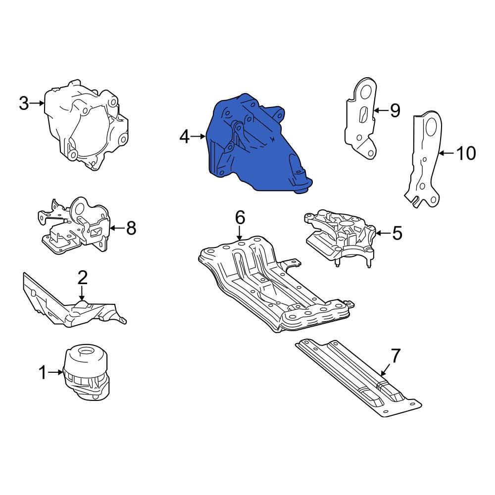 Mercedes-Benz OE 6512231304 - Left Engine Mount Bracket