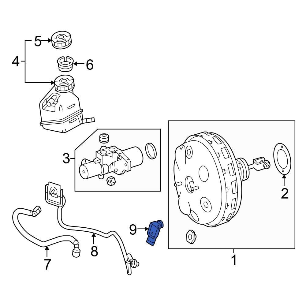 Mercedes-Benz OE 0065422518 - Front Power Brake Booster Vacuum Sensor