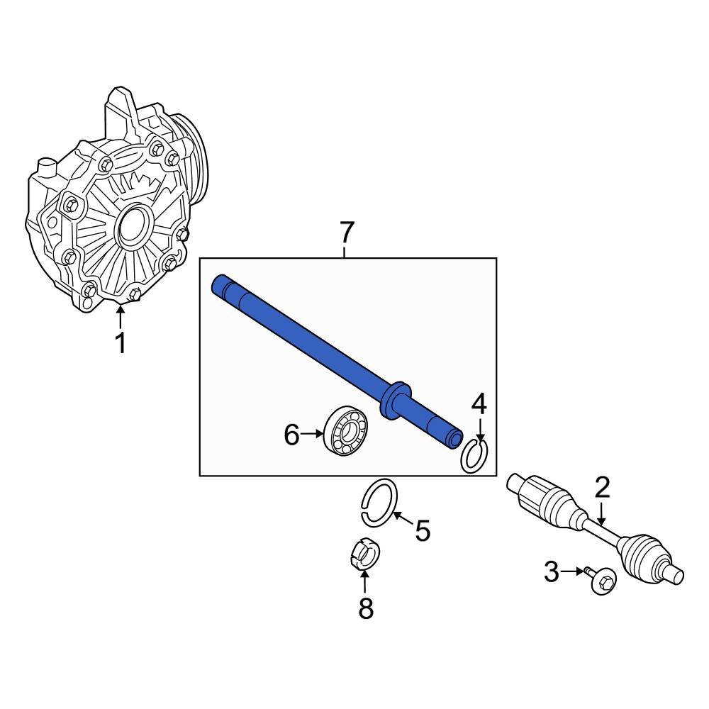 Mercedes-Benz OE 2213300701 - Front CV Intermediate Shaft