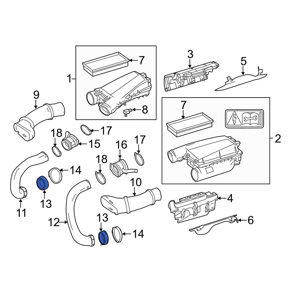 Mercedes-Benz OE 2661410160 - Engine Air Intake Hose Seal
