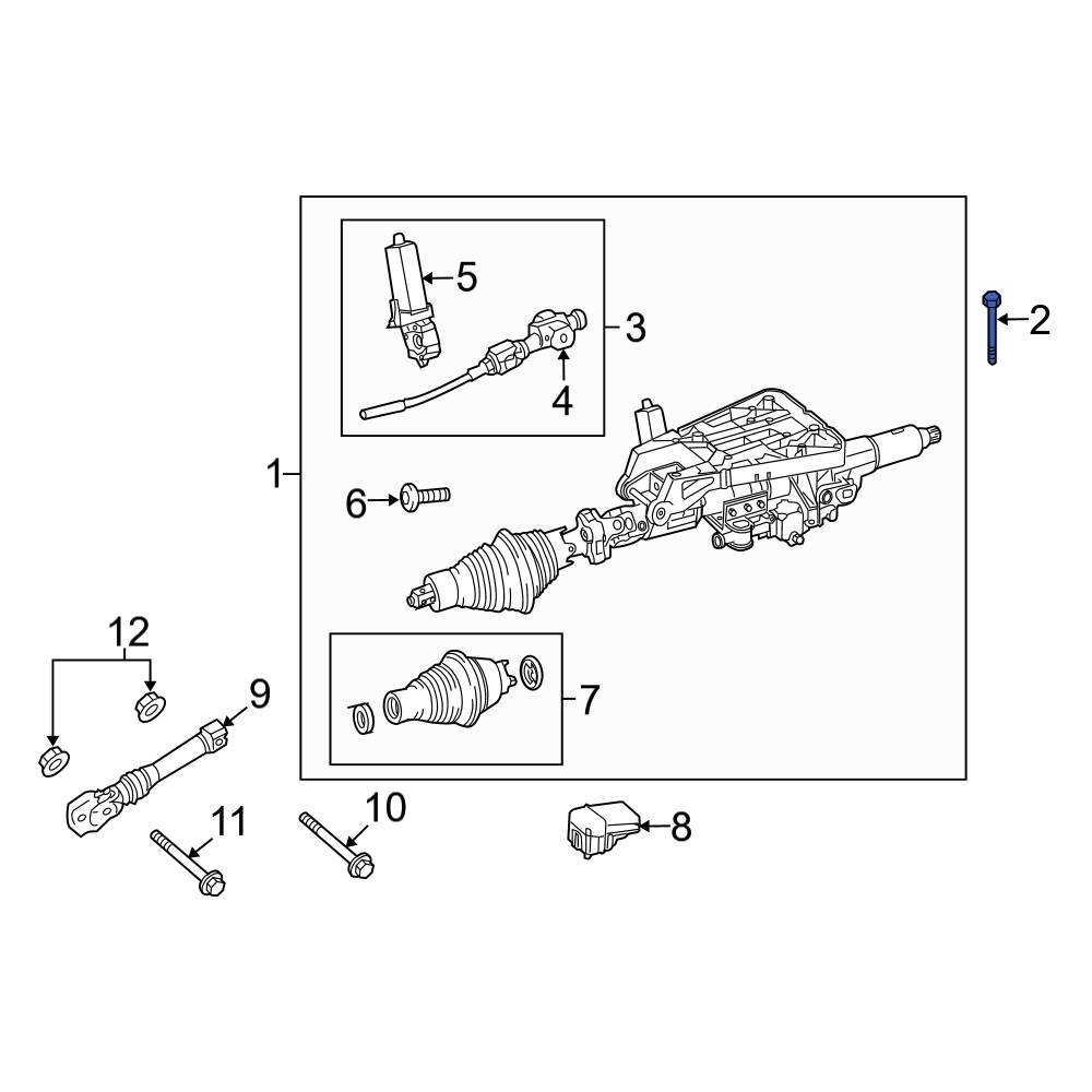 Mercedes-Benz OE 910105008019 - Alternator Bolt