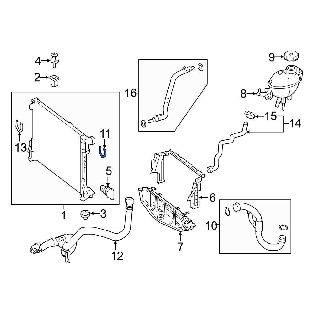 Mercedes-Benz OE 0009931202 - Engine Coolant Thermostat Housing C-Clip