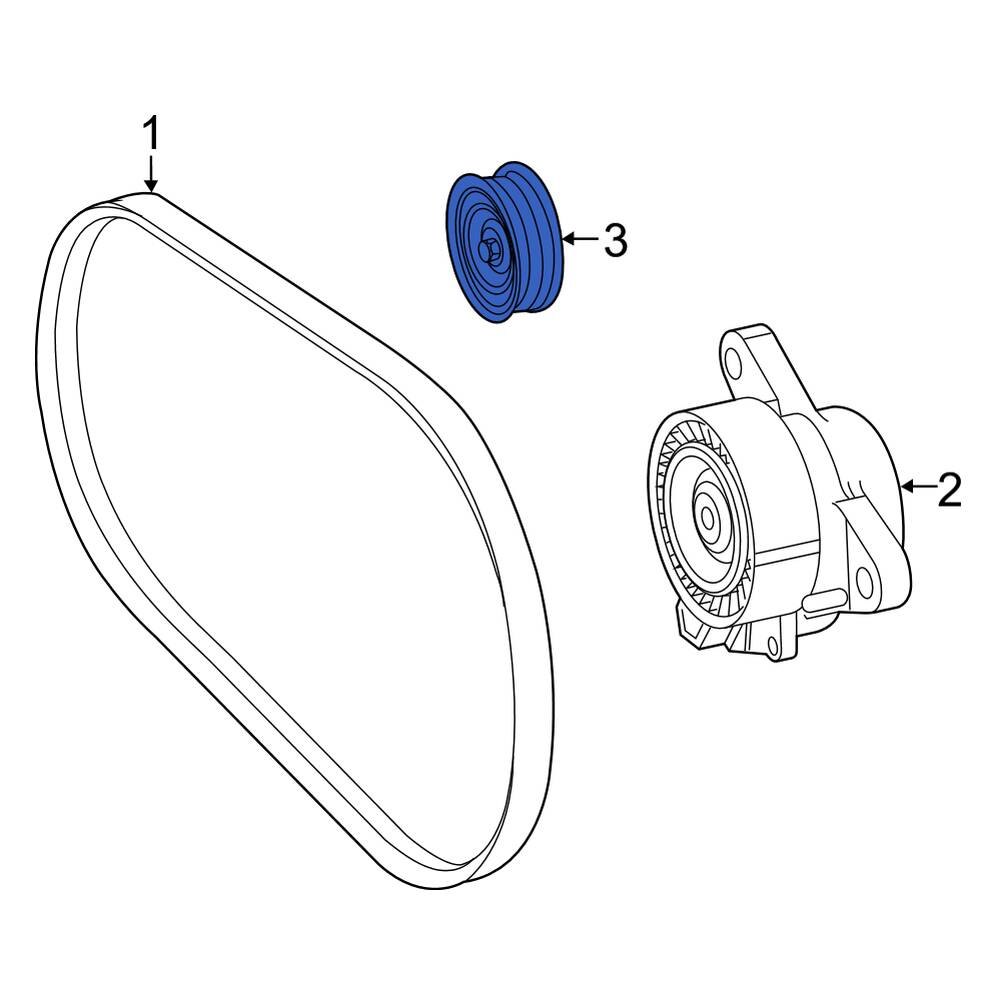 Mercedes-Benz OE 2762020119 - Accessory Drive Belt Idler Pulley