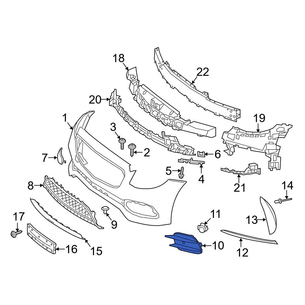 Mercedes-Benz OE 2388881300 - Front Upper Grille