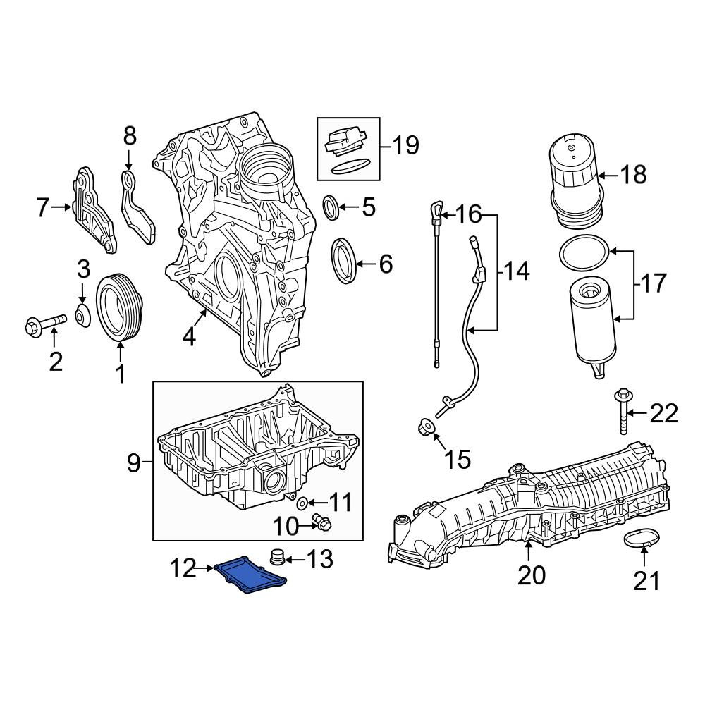 Mercedes-Benz OE 2760106507 - Lower Engine Oil Pan