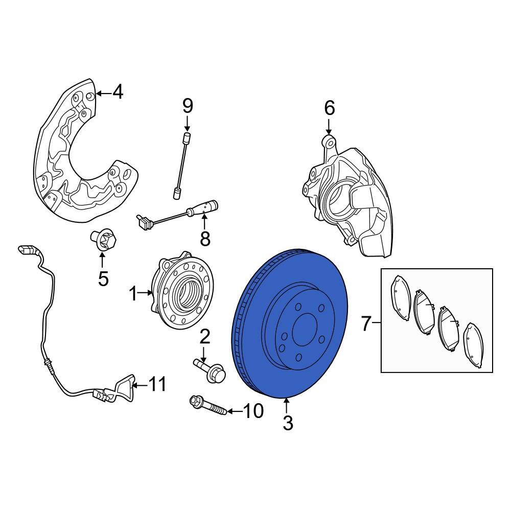 Mercedes-Benz OE 2574210400 - Front Disc Brake Rotor