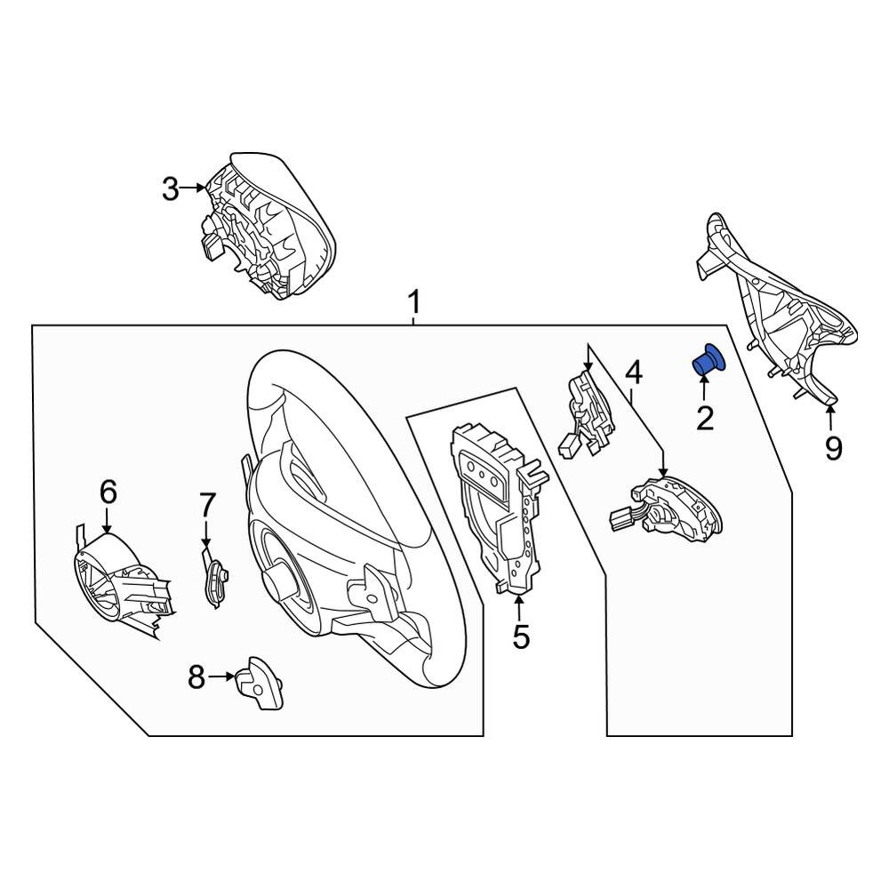 Mercedes-Benz OE 0009906239 - Steering Wheel Bolt