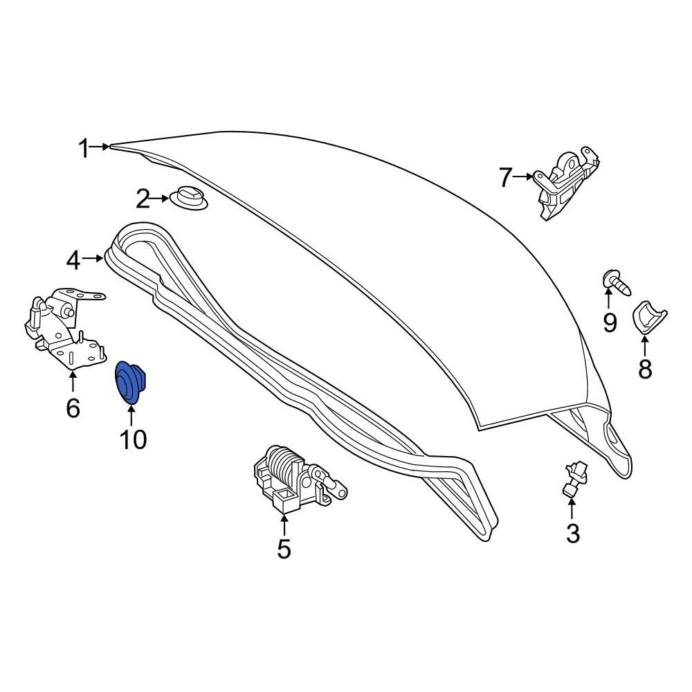 Mercedes-Benz OE 2059051003 - Trunk Lid Release Switch