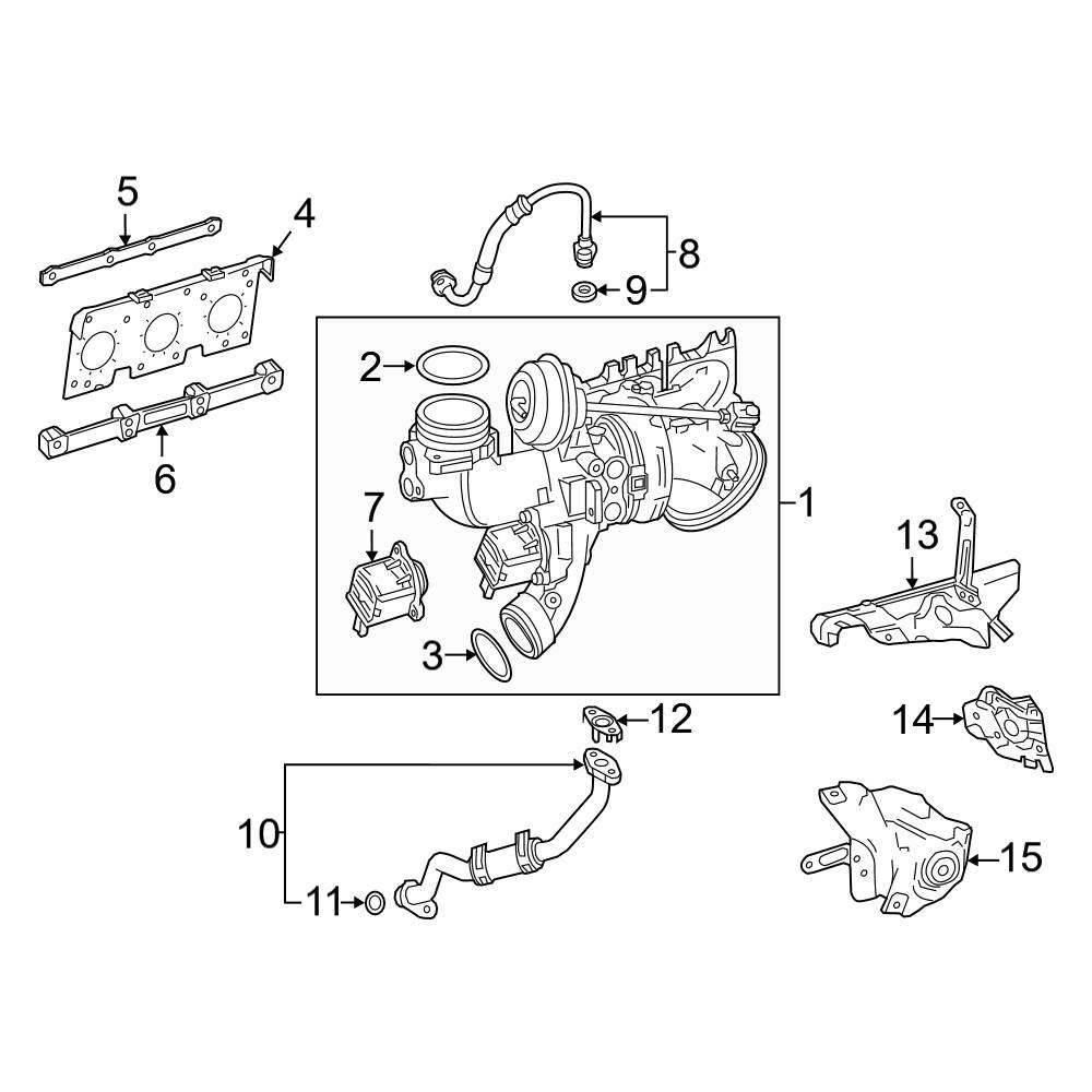 Mercedes-Benz OE 2760900577 - Left Turbocharger Oil Line
