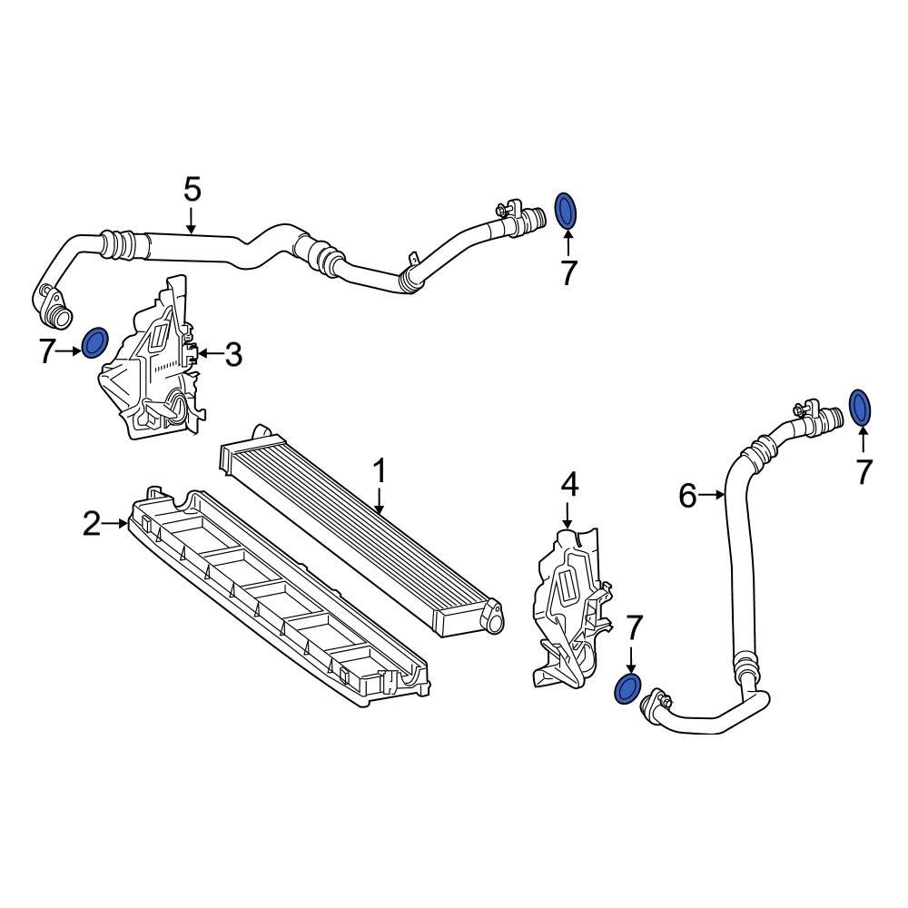 Mercedes-Benz OE 0129975648 - Engine Oil Cooler Line O-Ring