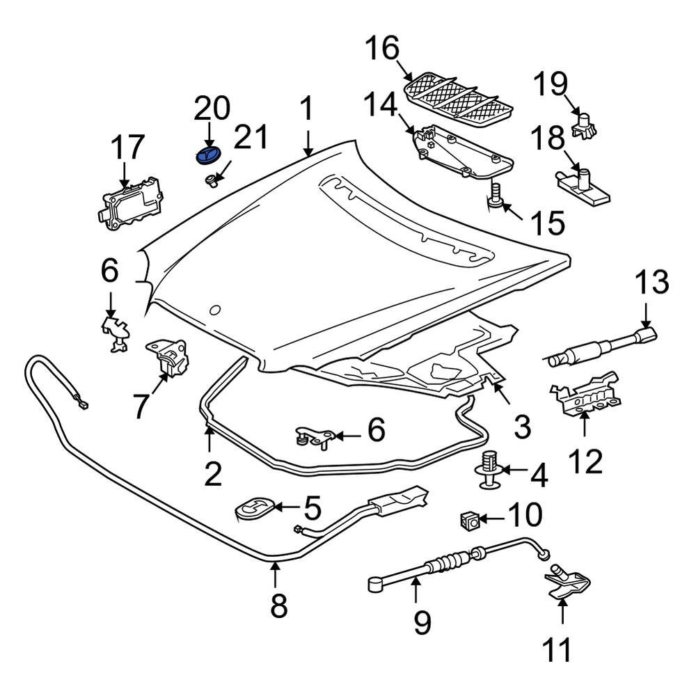 Mercedes-Benz OE 2078170316 - Front Hood Emblem