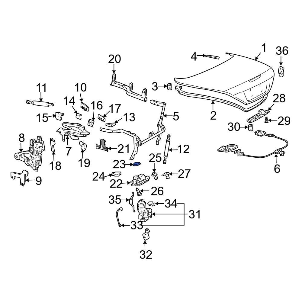 Mercedes-Benz OE 2038217451 - Rear Liftgate Ajar Indicator Switch