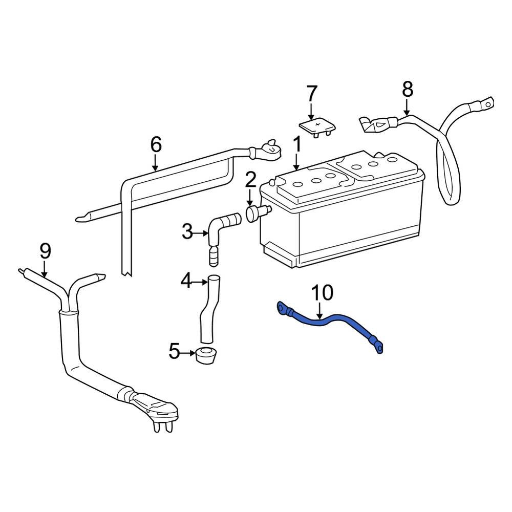 Mercedes-Benz OE 1245400041 - Body Electrical Ground Strap