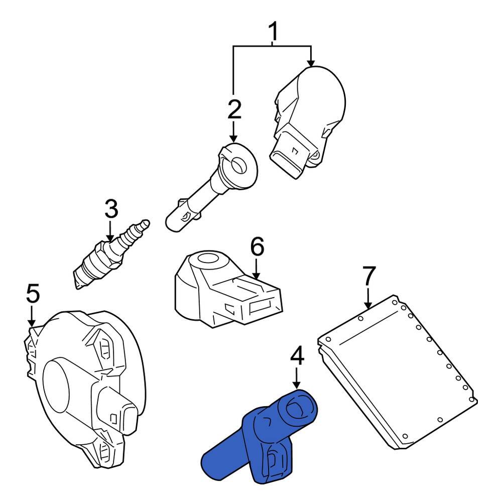 Mercedes-Benz OE 6429050000 - Engine Crankshaft Position Sensor
