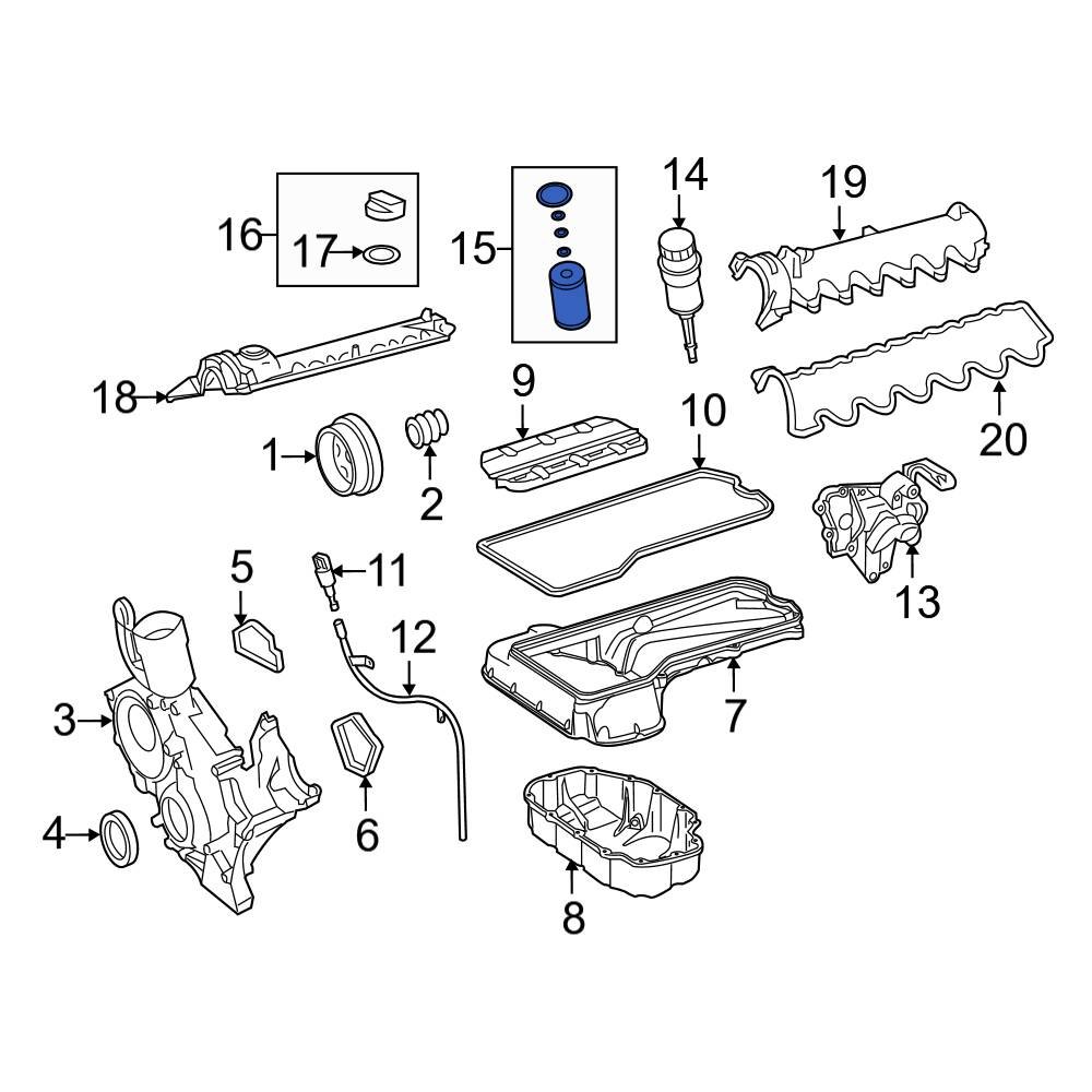Mercedes-Benz OE 2751800009 - Engine Oil Filter Element