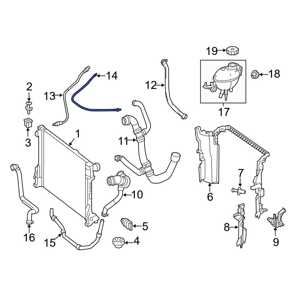 Mercedes-Benz OE 2315010925 - Engine Coolant Overflow Hose