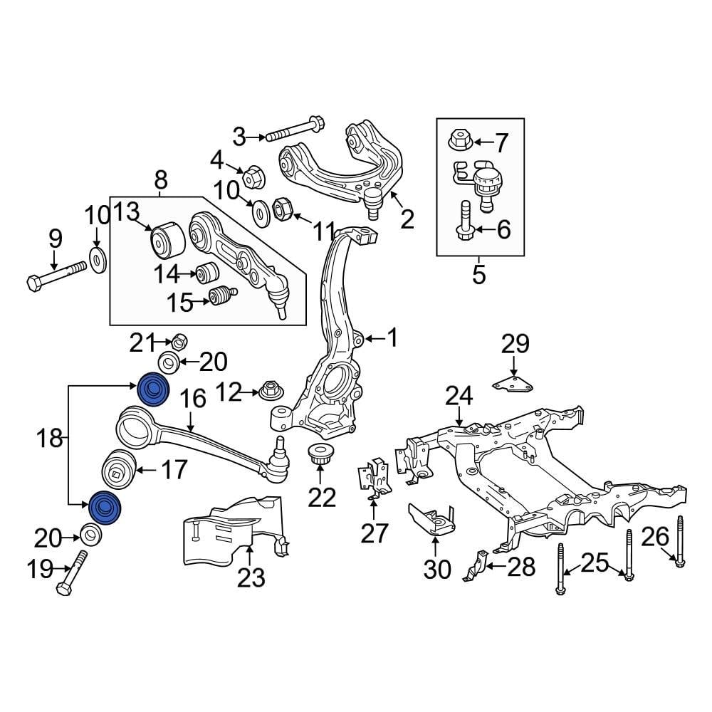 Mercedes-Benz OE 2113330697 - Inner Lateral Arm Washer