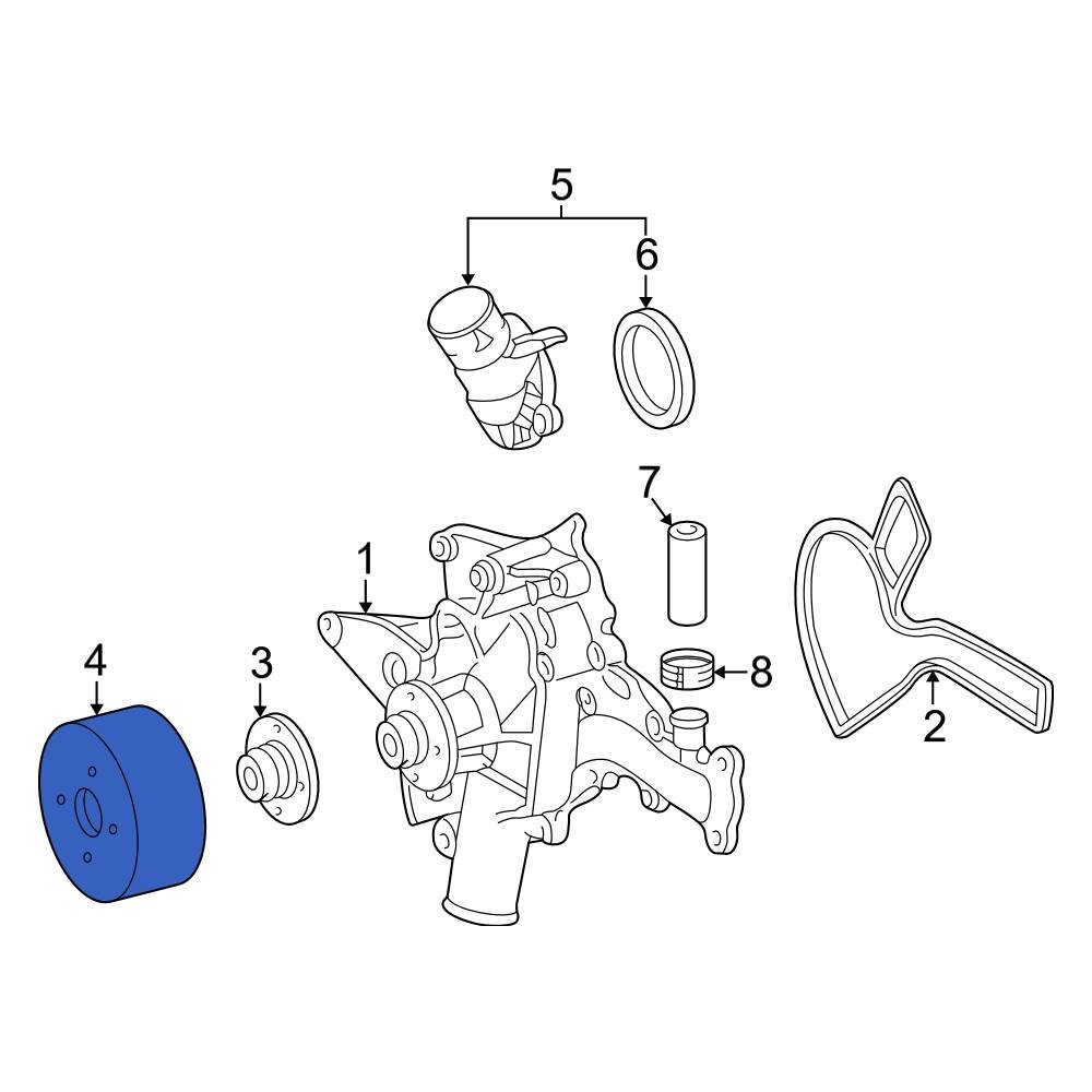 Mercedes-Benz OE 1122020110 - Engine Water Pump Pulley