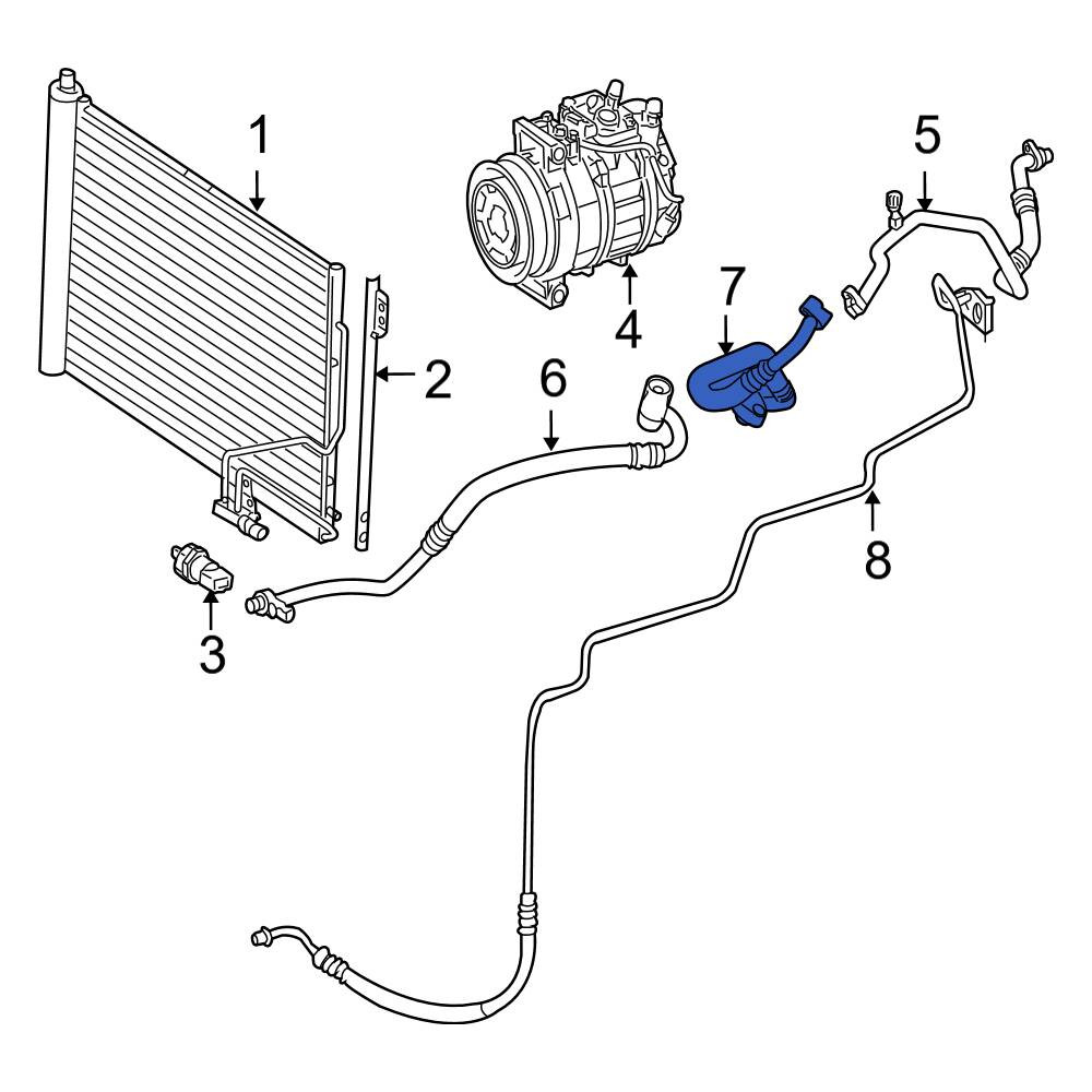 Mercedes-Benz OE 1718301715 - A/C Refrigerant Suction Hose