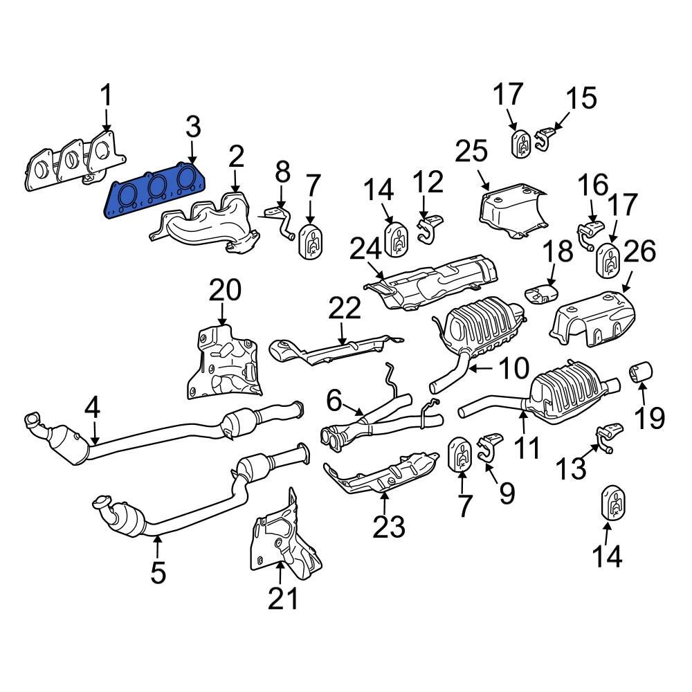 Mercedes-Benz OE 2721420680 - Exhaust Manifold Gasket