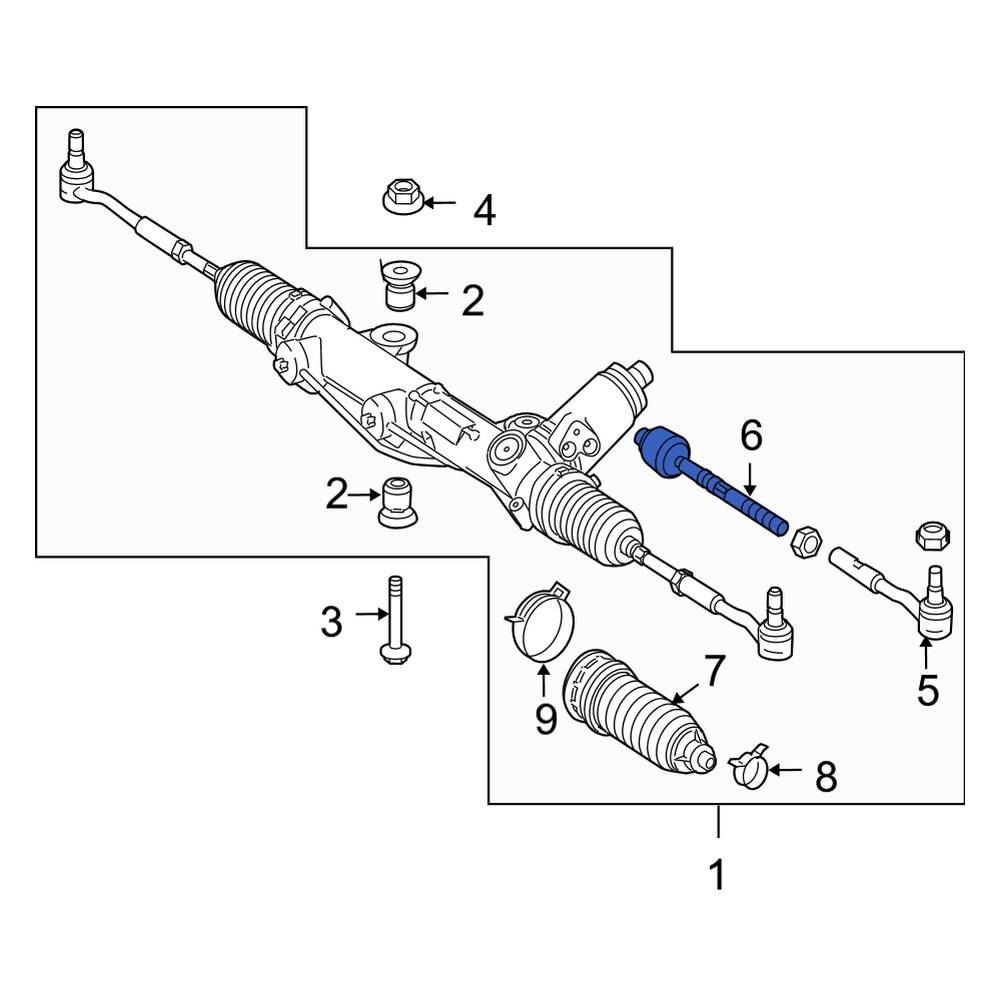 Mercedes-Benz OE 2033303903 - Left Outer Steering Tie Rod End